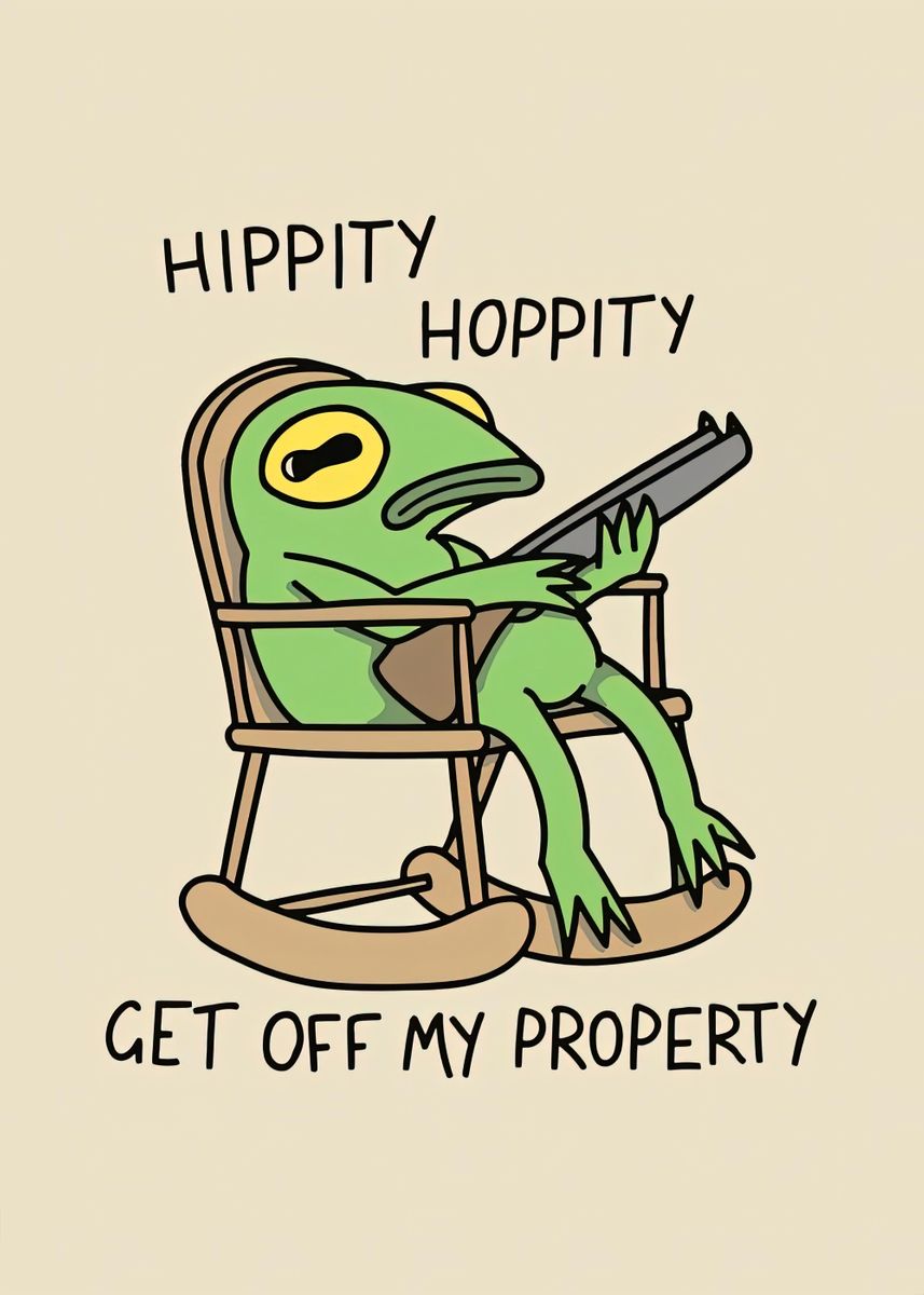 'Hippity Hoppity Frog Meme' Poster by Funny One Piece | Displate