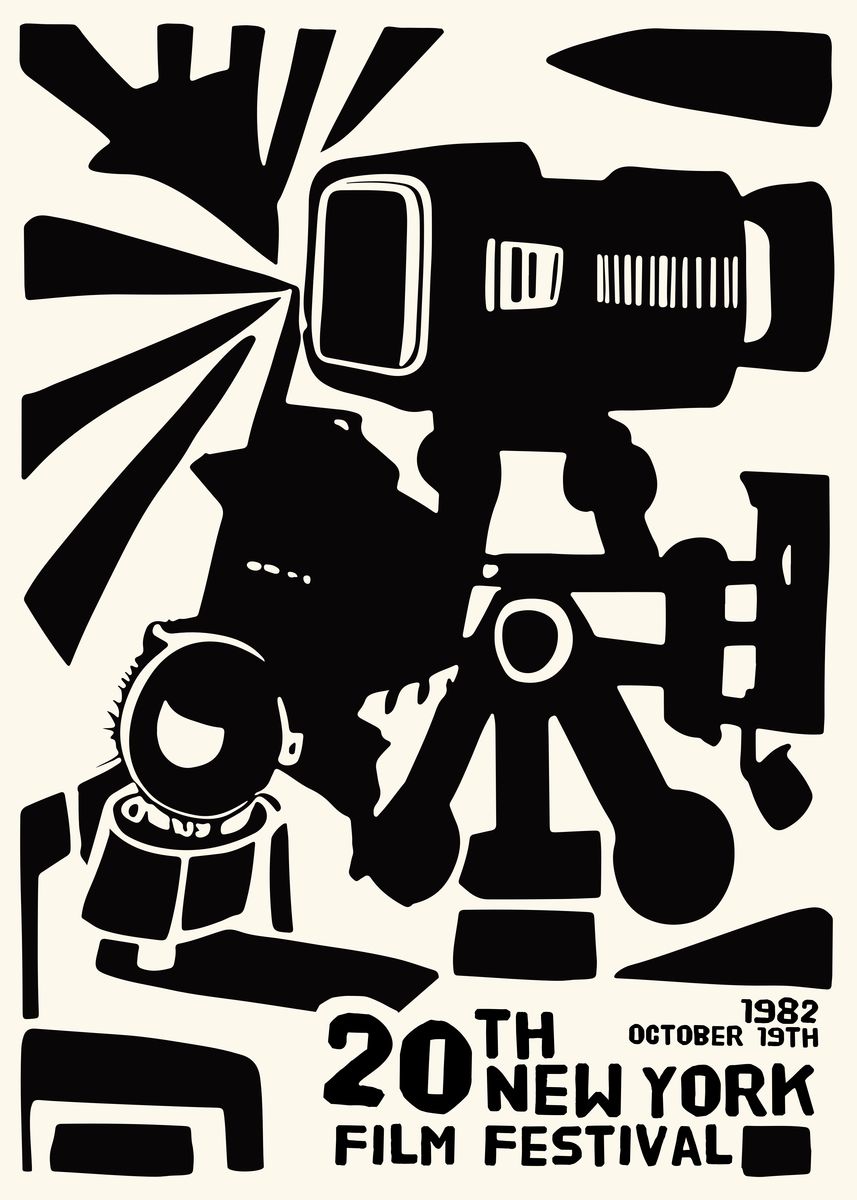 '20th NYC Film Festival' Poster, picture, metal print, paint by BluePinkPanther | Displate