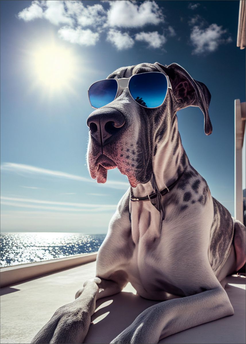 'Great Dane' Poster, picture, metal print, paint by Media Editing ...