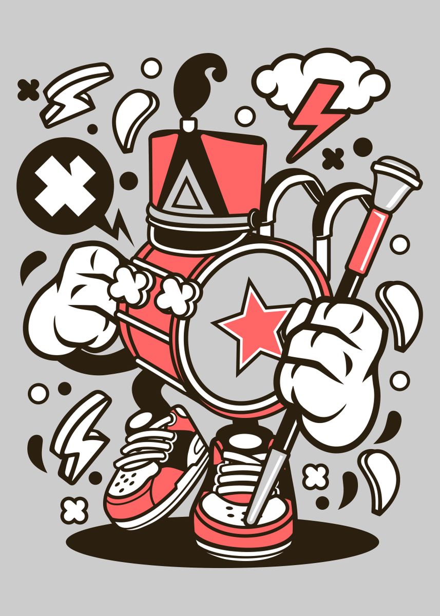 'Cartoon Illustration 304' Poster, picture, metal print, paint by Aloke ...