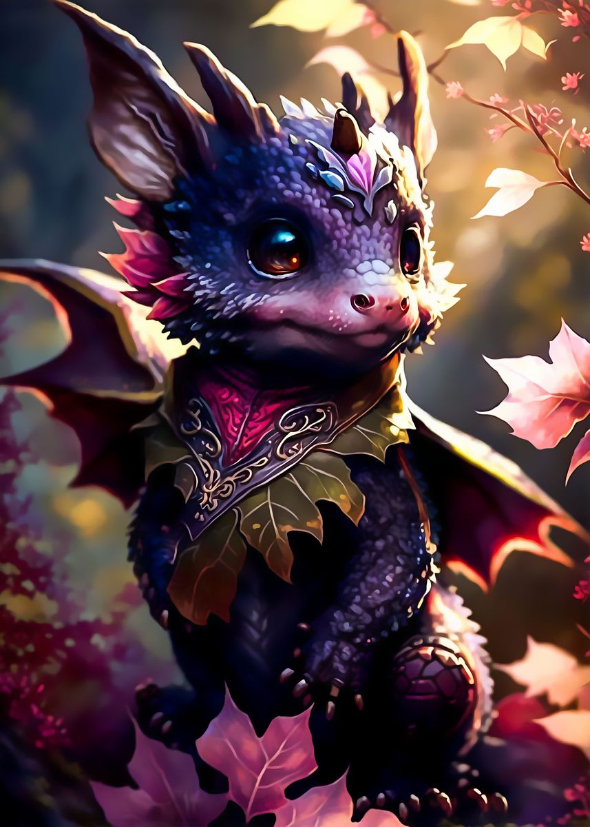 'Dragon' Poster, picture, metal print, paint by Berry Hall | Displate