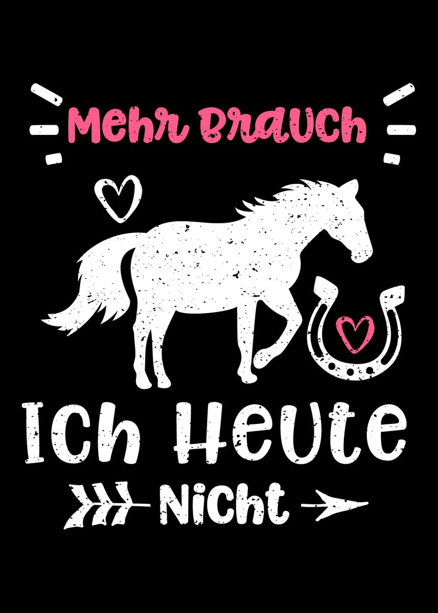 'Mehr Brauch Ich Heute Nich' Poster, picture, metal print, paint by ...