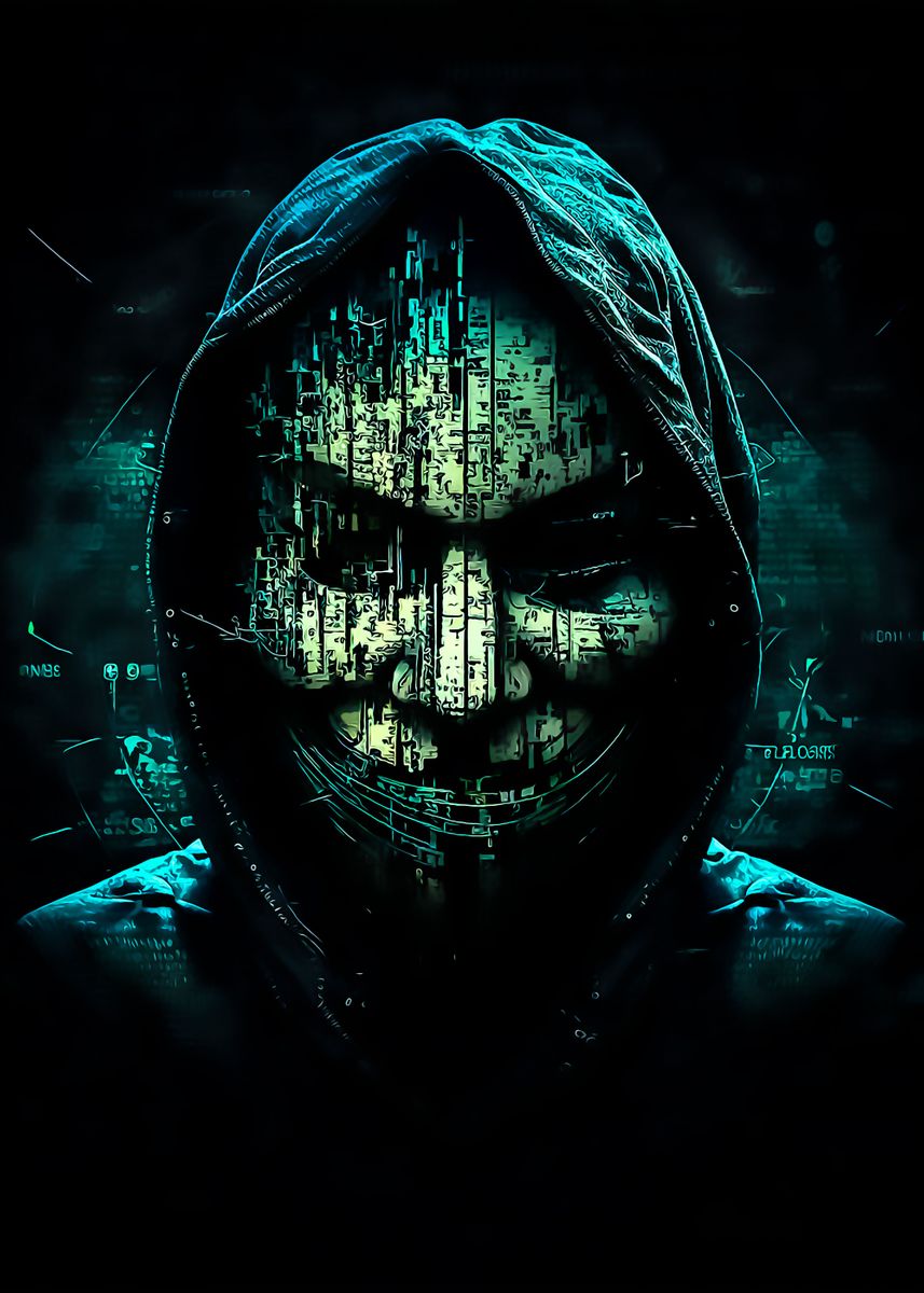 'Hacker' Poster, picture, metal print, paint by Maver File | Displate