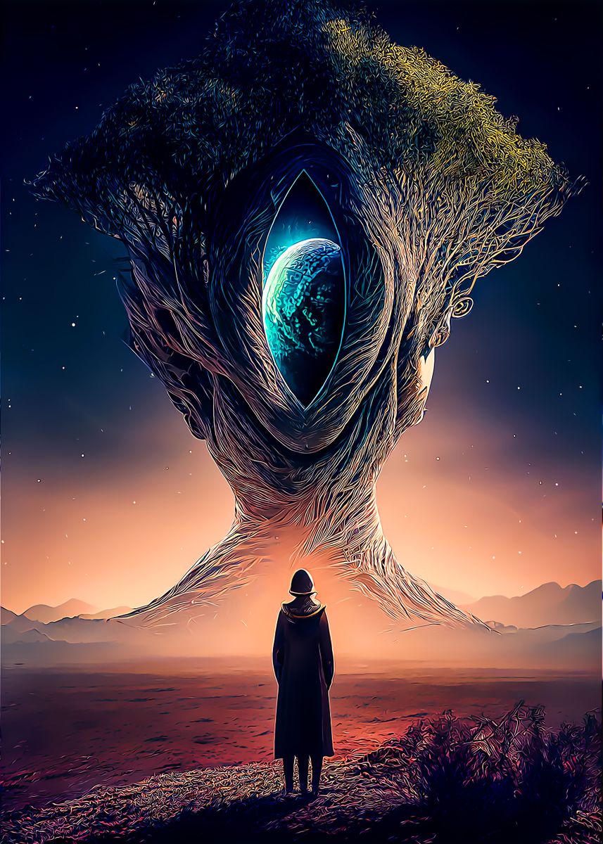 'Girl in Fantasy World' Poster, picture, metal print, paint by Antandi ...