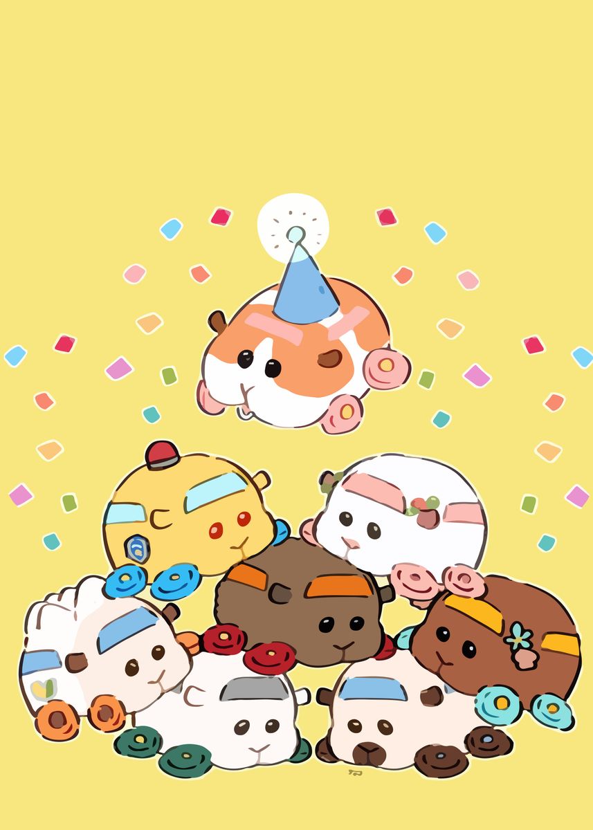 'pui pui mol car' Poster, picture, metal print, paint by ROKIE BERLIN ...