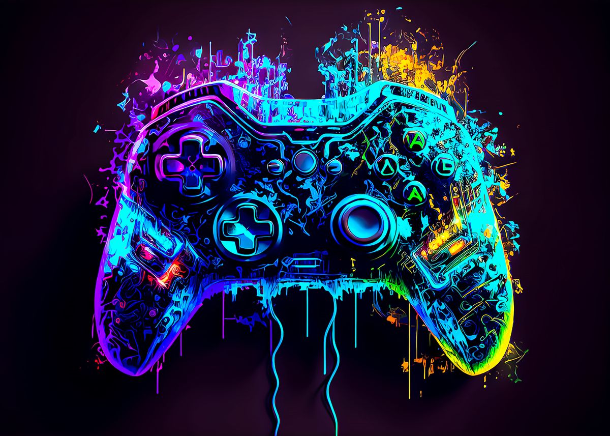 'Game Controller' Poster by Nemory Art | Displate