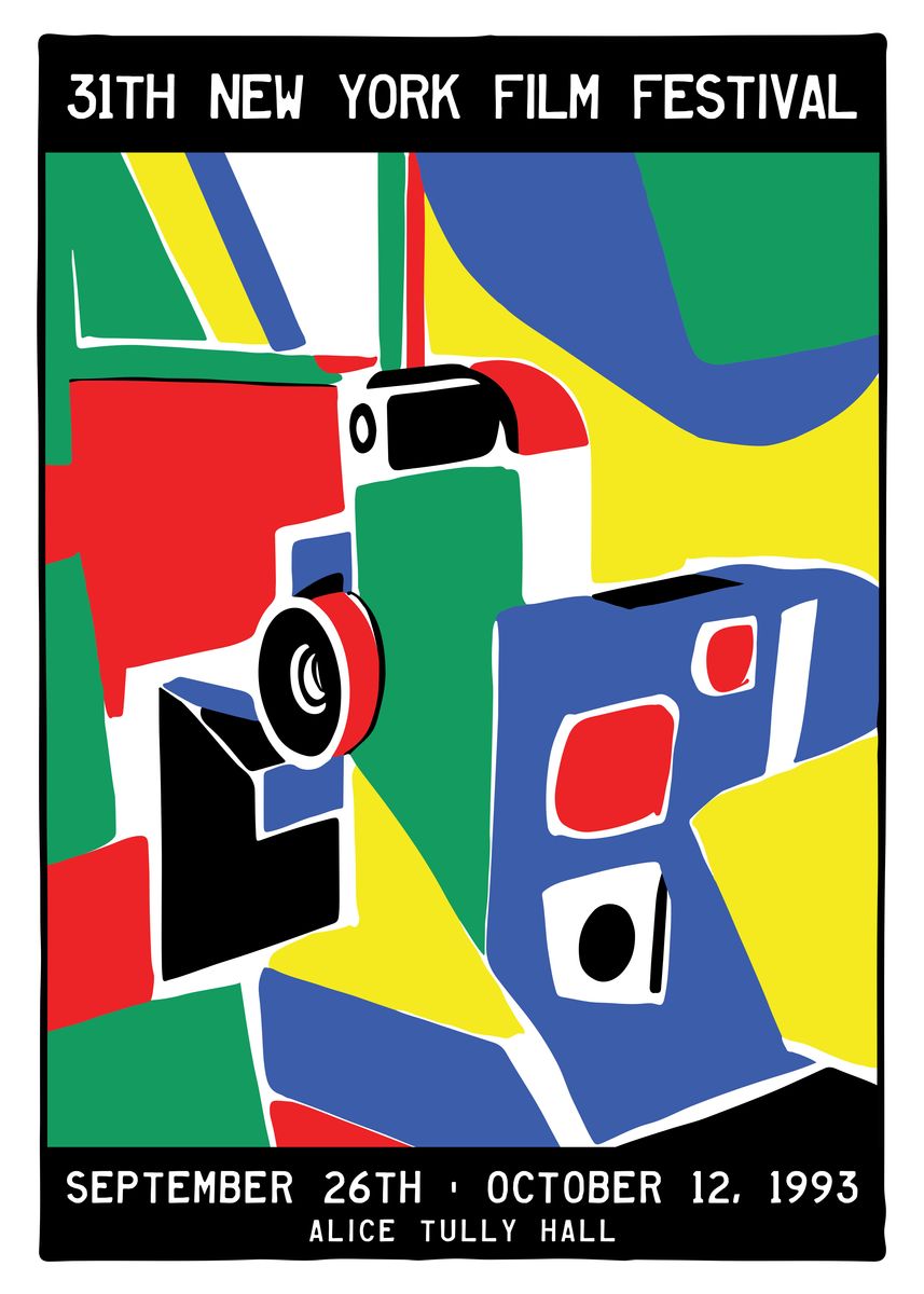 '31th NYC Film Festival' Poster, picture, metal print, paint by BluePinkPanther | Displate