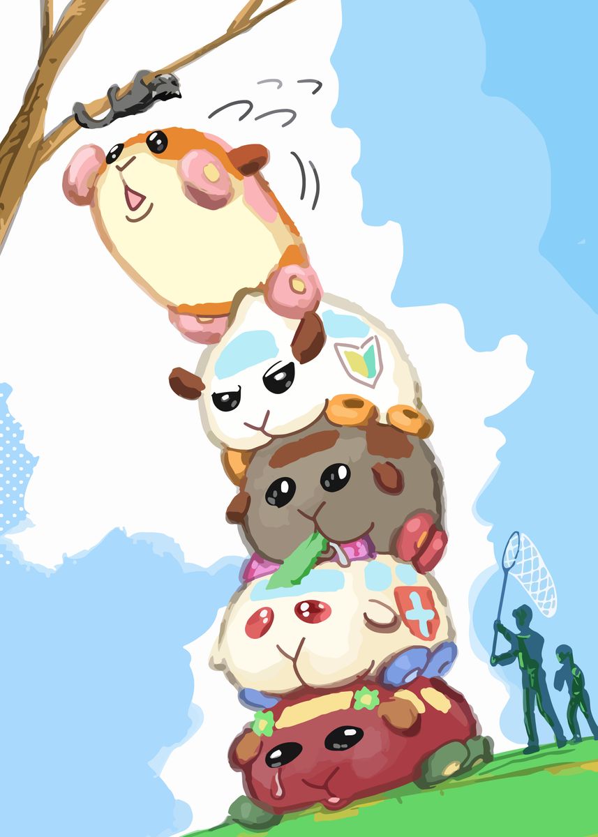 'pui pui molcar' Poster, picture, metal print, paint by ROKIE BERLIN ...