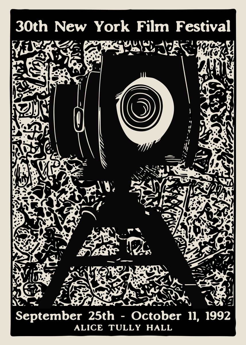 '30th NYC Film Festival ART' Poster, picture, metal print, paint by BluePinkPanther | Displate