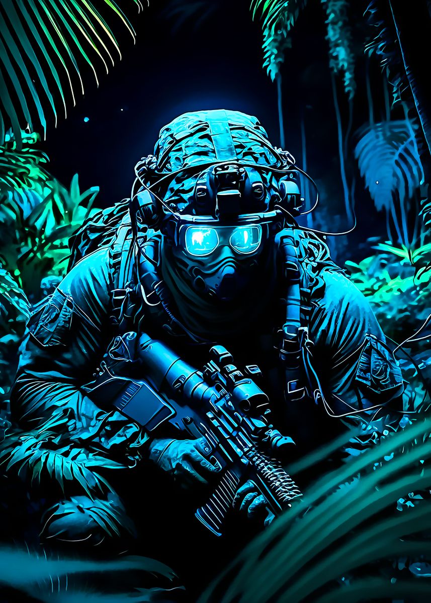 'Soldier' Poster, picture, metal print, paint by Maver File | Displate