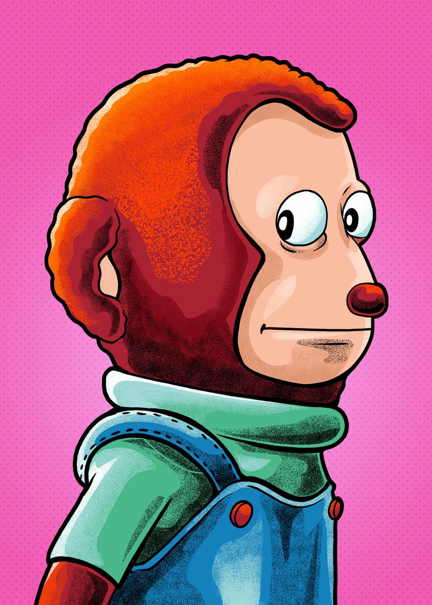 'Monkey Puppet' Poster, picture, metal print, paint by Mikhaila Poster ...