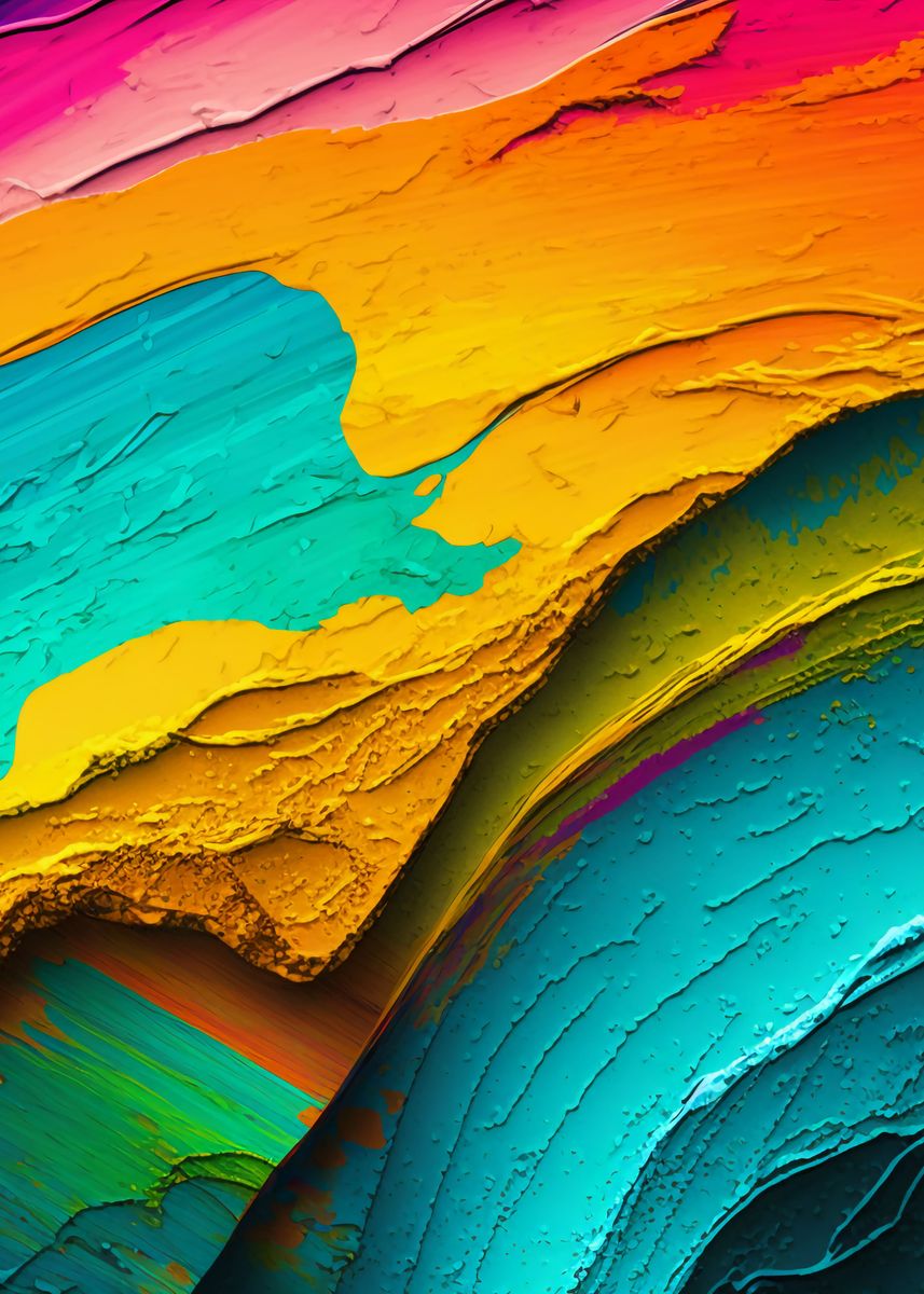 'Abstract paint' Poster, picture, metal print, paint by Oleksandr ...