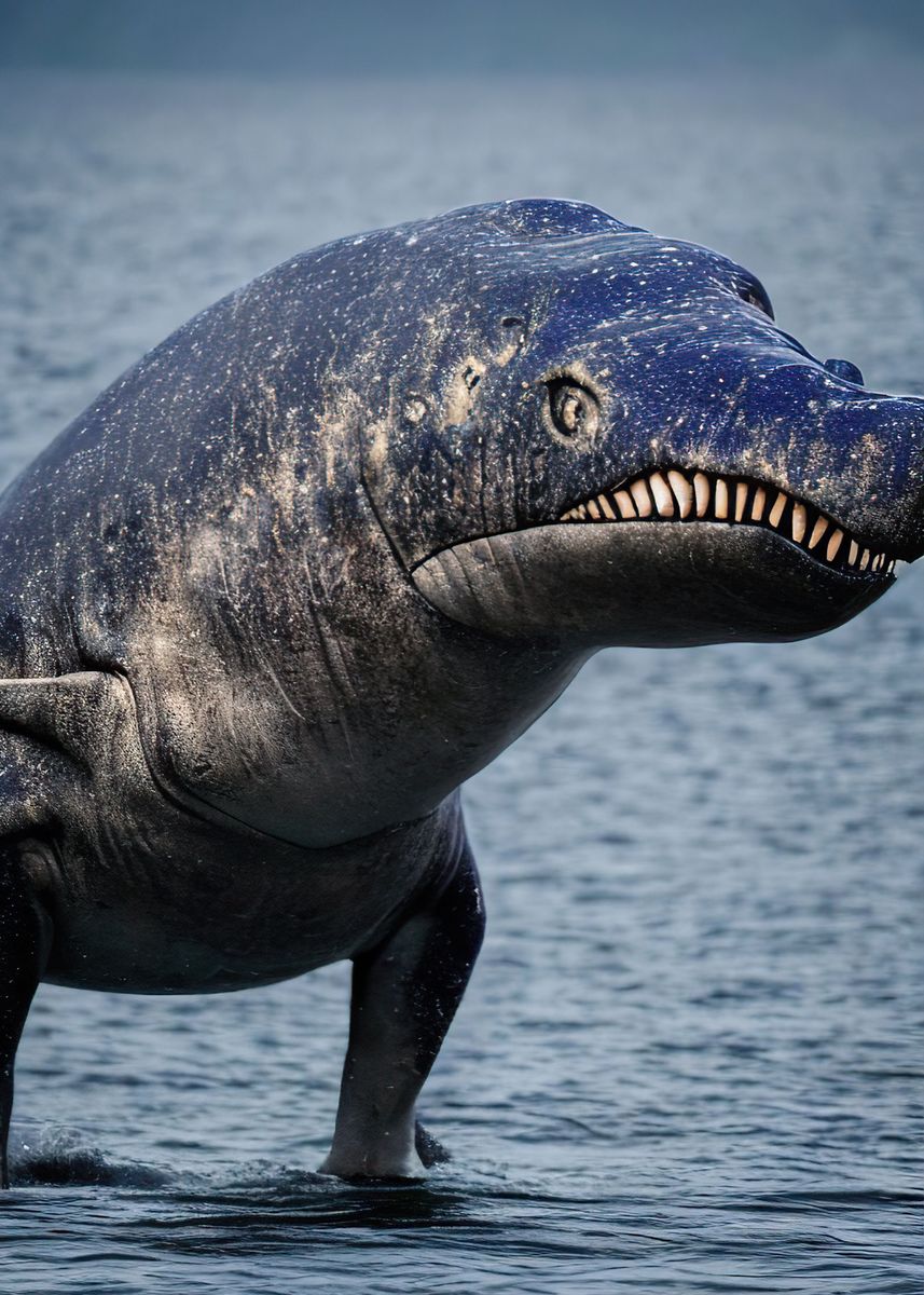 'Sea Monsters' Poster, picture, metal print, paint by ...