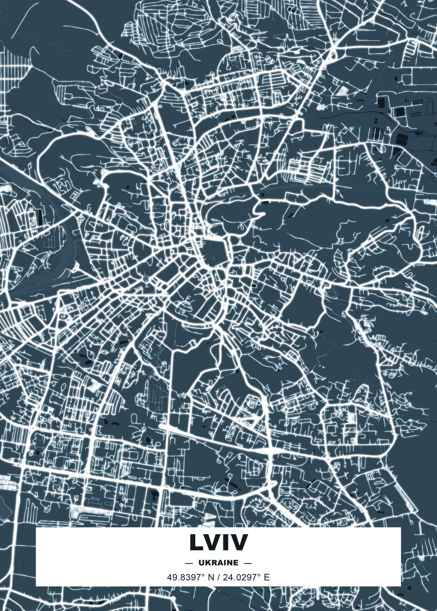 'Lviv' Poster, picture, metal print, paint by Bo Kev | Displate