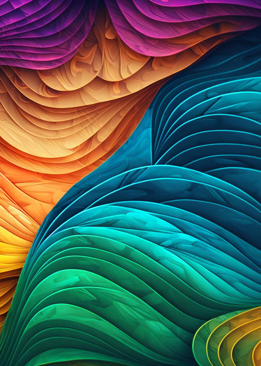 'Colorful paint art' Poster, picture, metal print, paint by Oleksandr ...