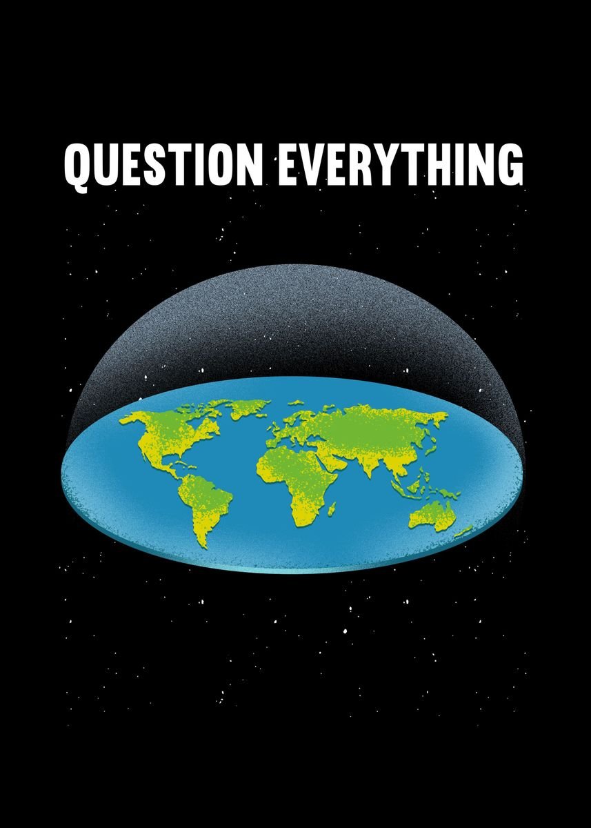'Question Everything' Poster, picture, metal print, paint by biNutz ...