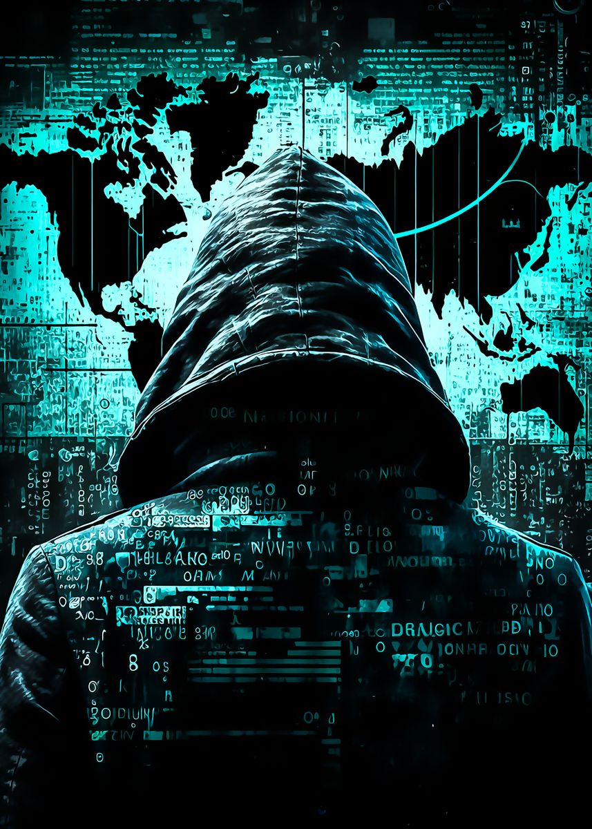 'Hacker' Poster, picture, metal print, paint by Maver File | Displate