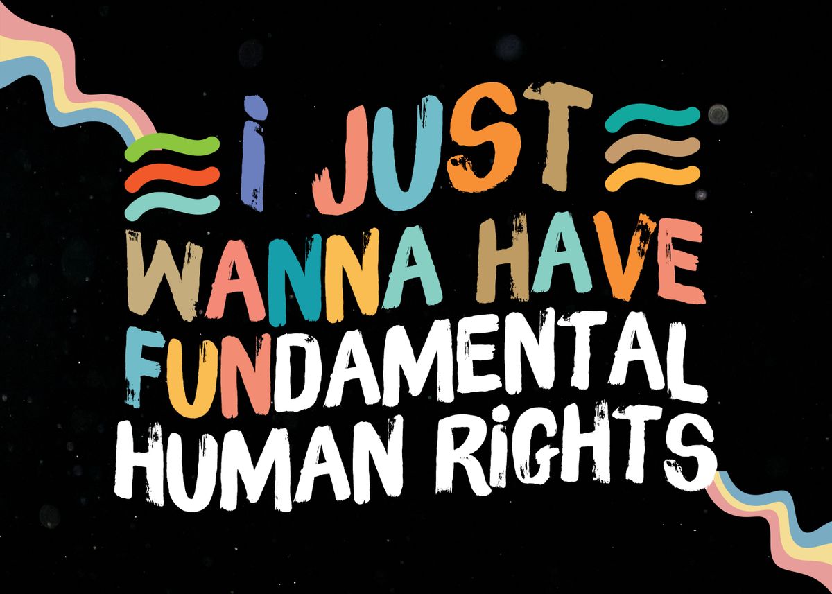 'Fundamental Human Rights' Poster by Teewyld | Displate