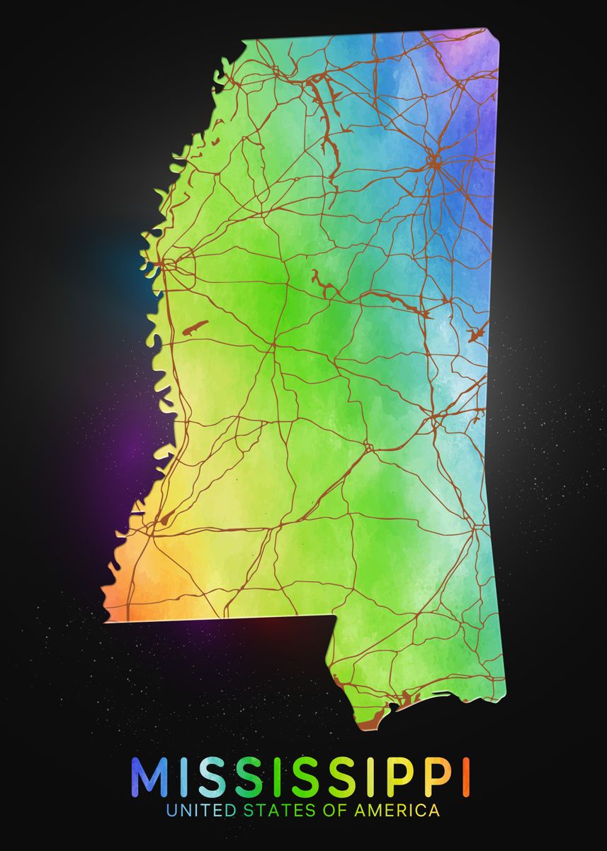 'Mississippi USA' Poster by Terrance Seay | Displate