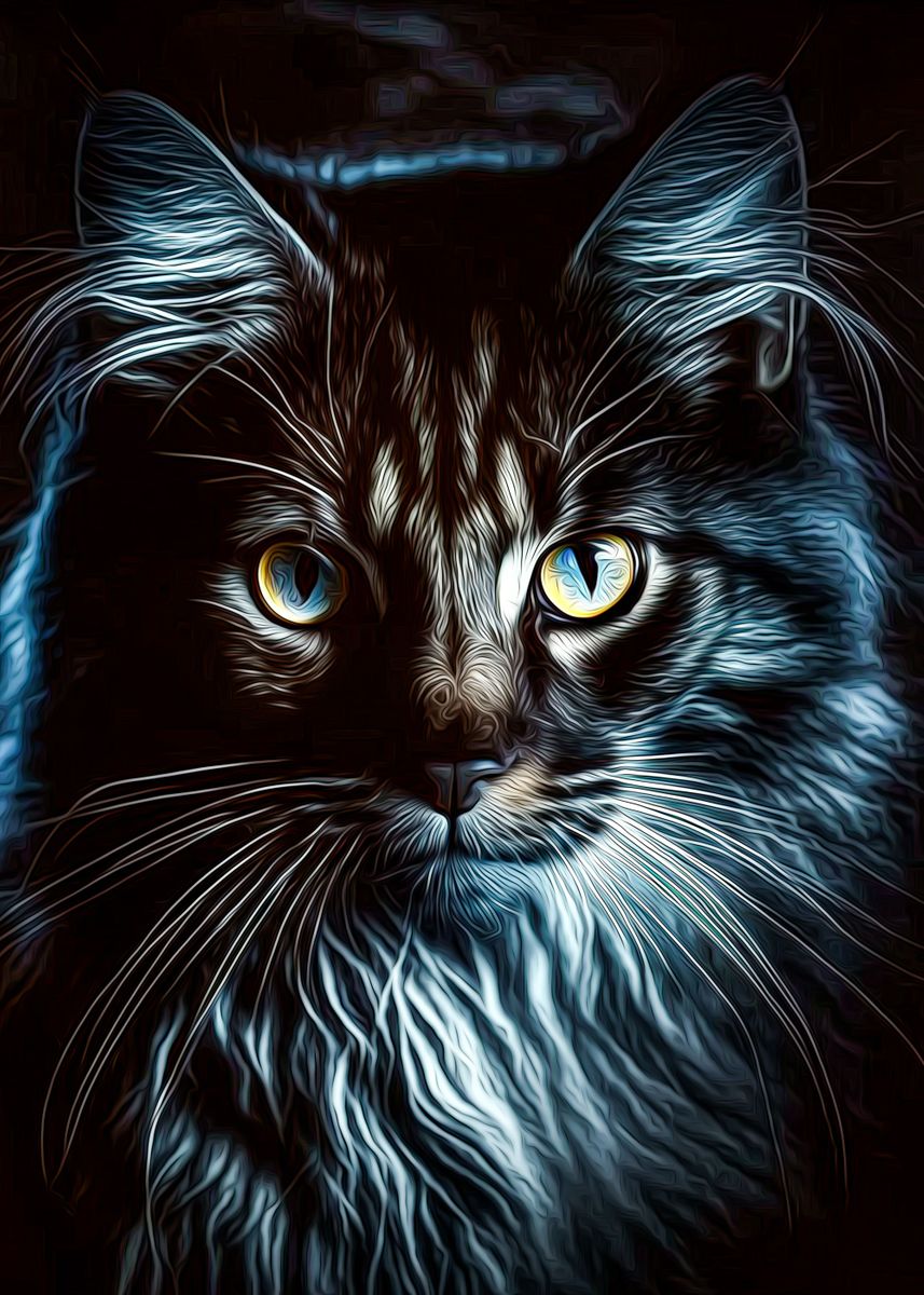 'Cat' Poster by Bioen King | Displate