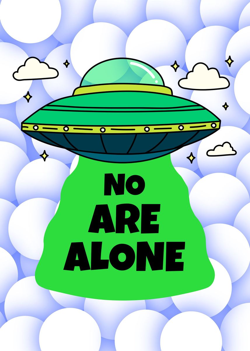 'Alien UFO' Poster, picture, metal print, paint by NIZAM KHAN | Displate