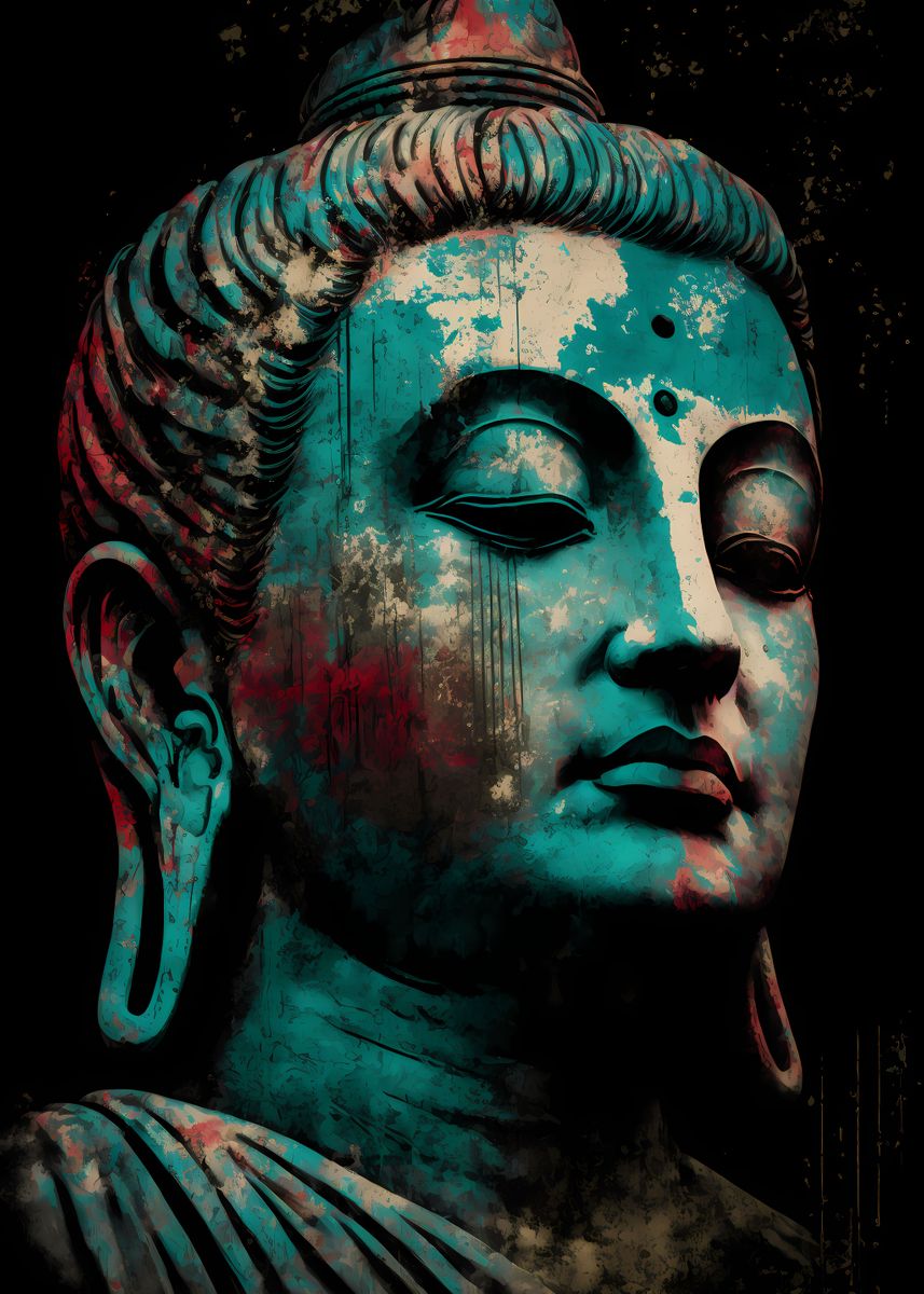 'Buddha Portrait' Poster, picture, metal print, paint by PRANIT BANSODE ...