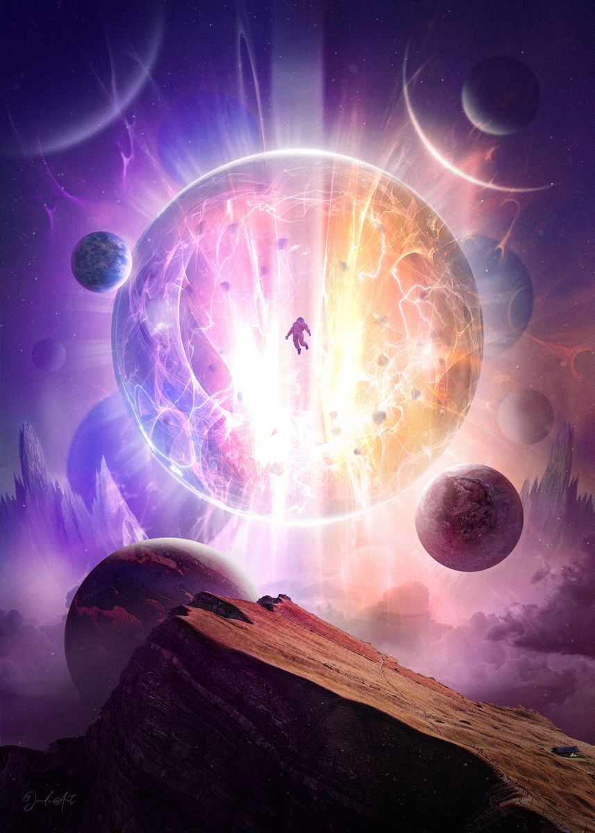 'Celestial' Poster by Jendi | Displate