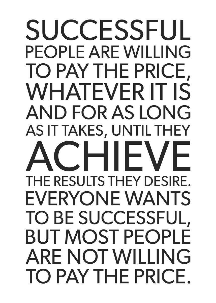 'Successful People' Poster, picture, metal print, paint by CHAN | Displate