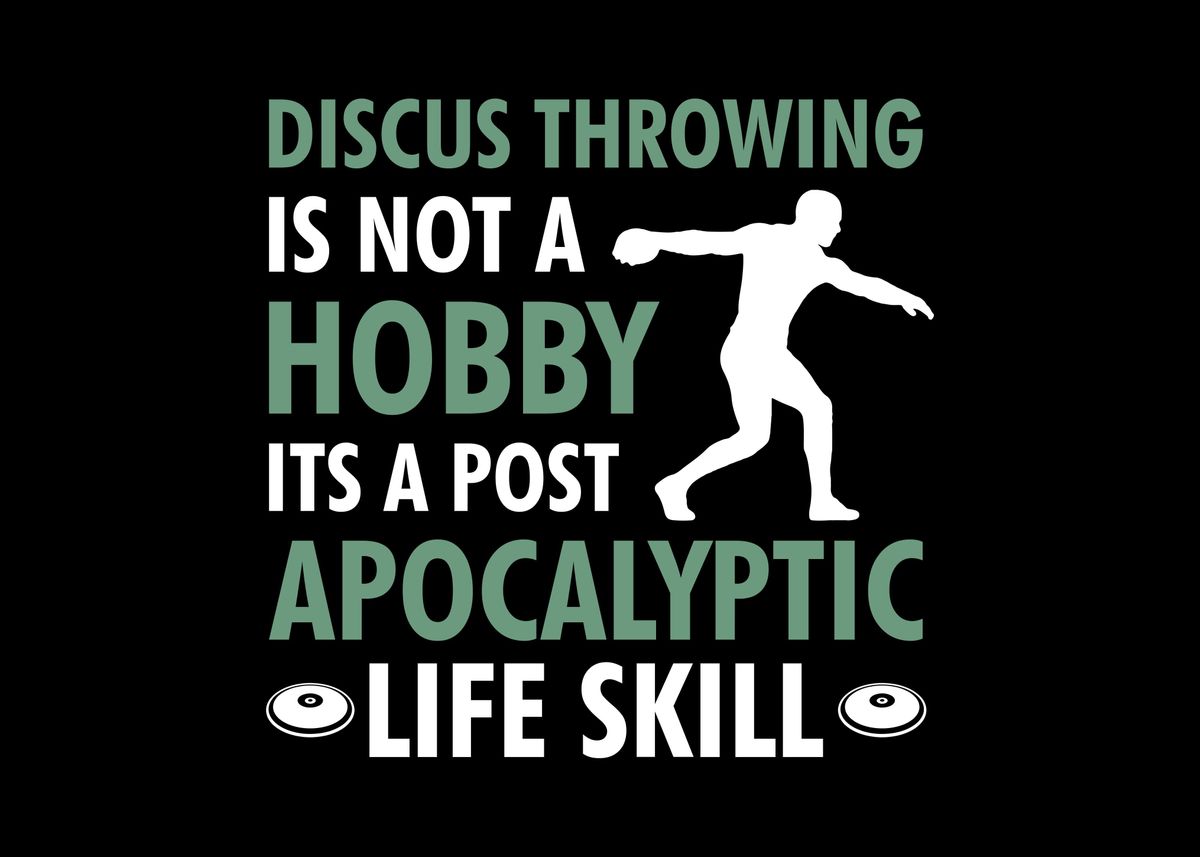 'Discus Throwing' Poster by Sebastian Wünsche | Displate