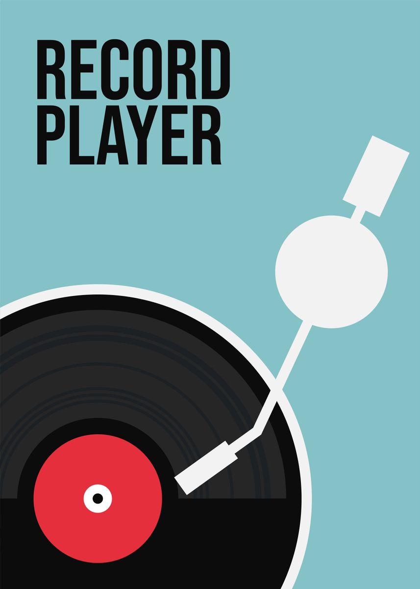 'Record Player' Poster, picture, metal print, paint by ChrisZeThird ...