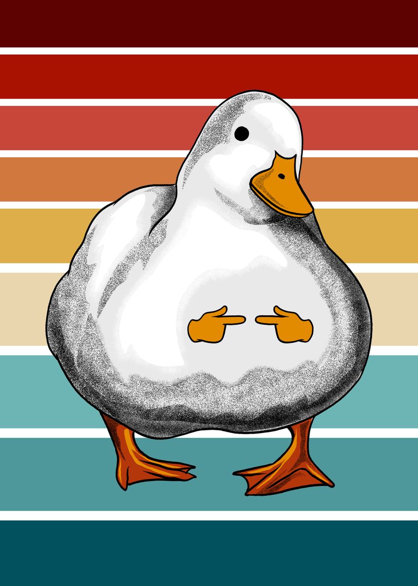 'Duck Meme' Poster by Adam Project | Displate