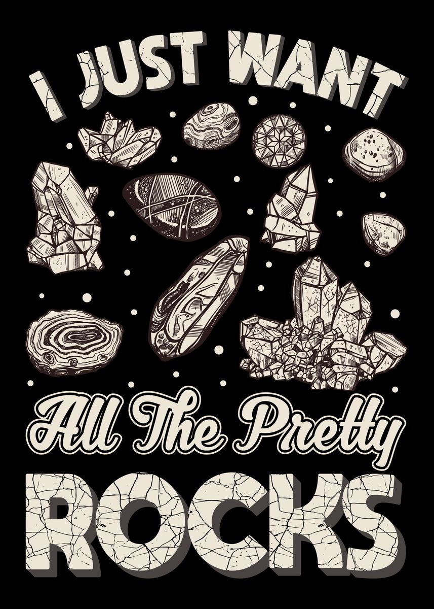 'Geology Rocks Collector' Poster, picture, metal print, paint by ...