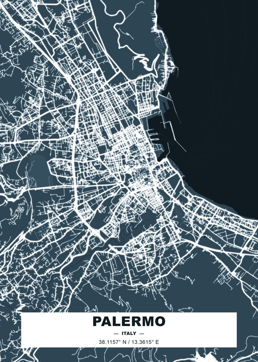 'Palermo' Poster, picture, metal print, paint by Bo Kev | Displate