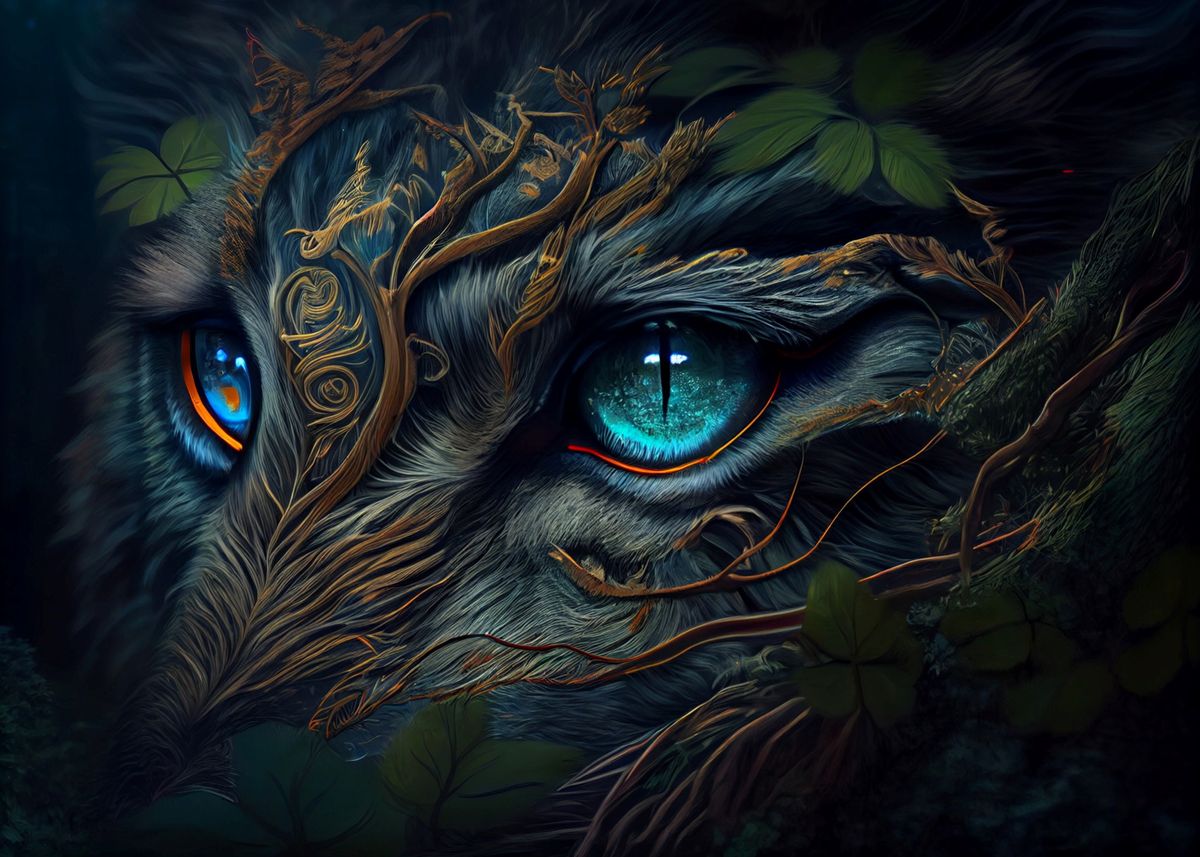 'Eye of the wolf' Poster by Below Horizon | Displate