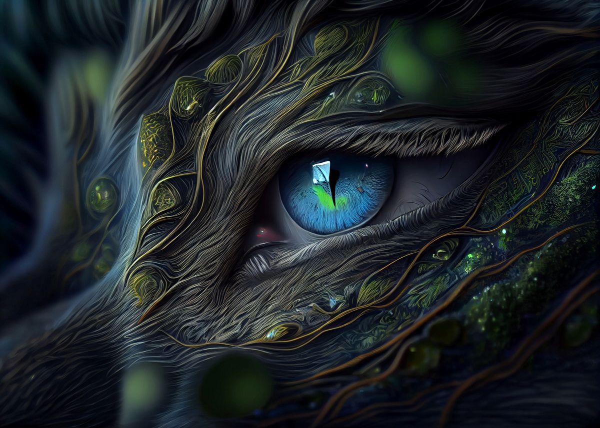 'Eye of the wolf' Poster by Below Horizon | Displate