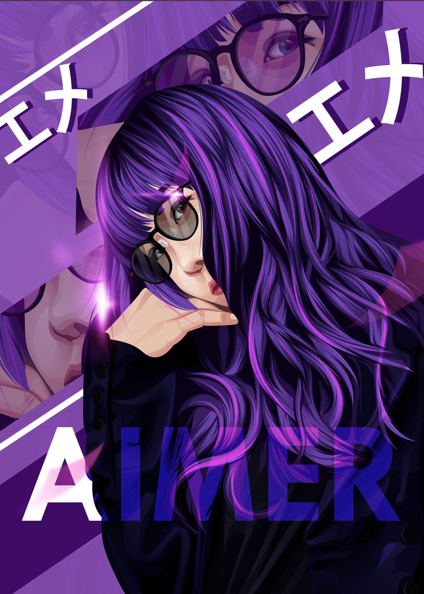 'Japanese singer Aimer' Poster, picture, metal print, paint by Mufaat ...