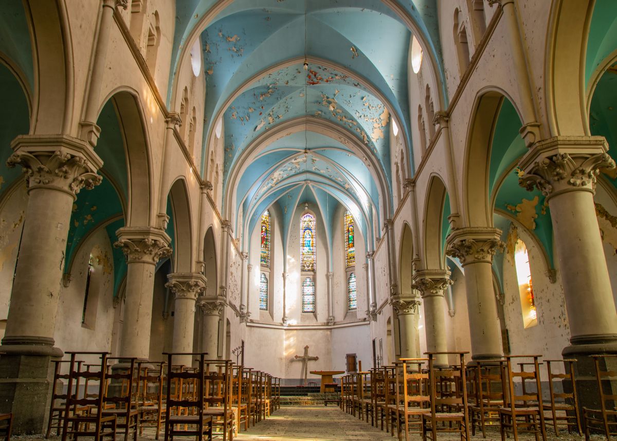 'The Blue Church' Poster by Nicolas Pardoel | Displate