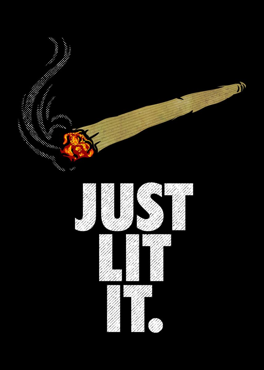 'Just Lit It' Poster, picture, metal print, paint by Luis Pippi | Displate
