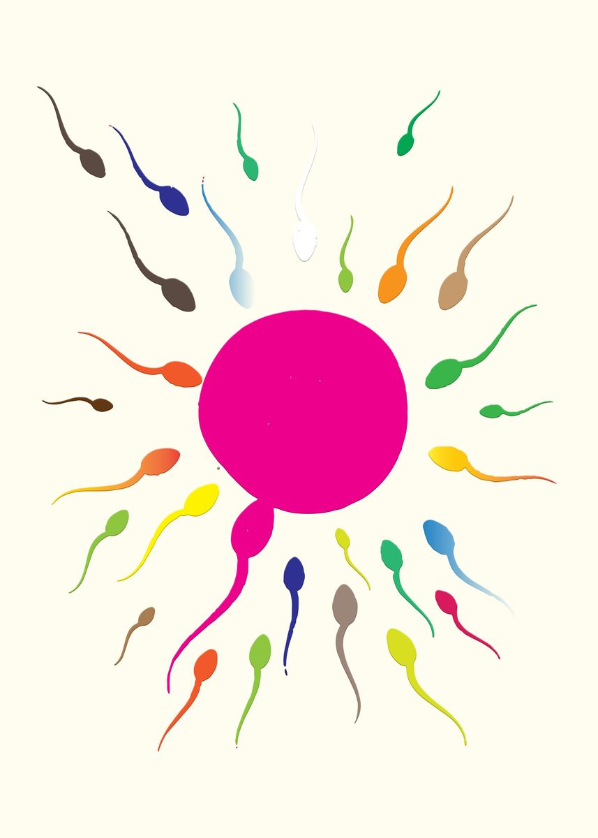 'Human fecondation' Poster, picture, metal print, paint by Dutton ...