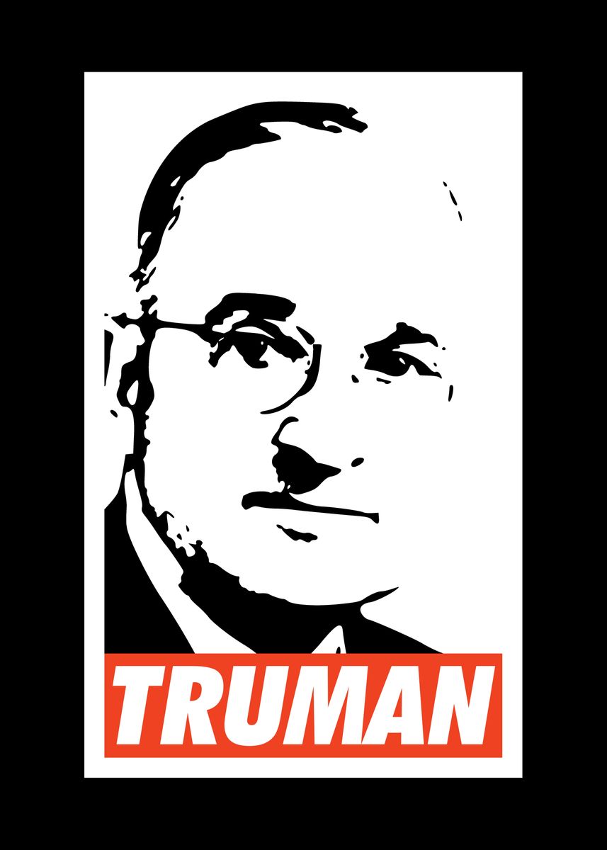 'Harry S Truman' Poster, picture, metal print, paint by Filip Hellman ...