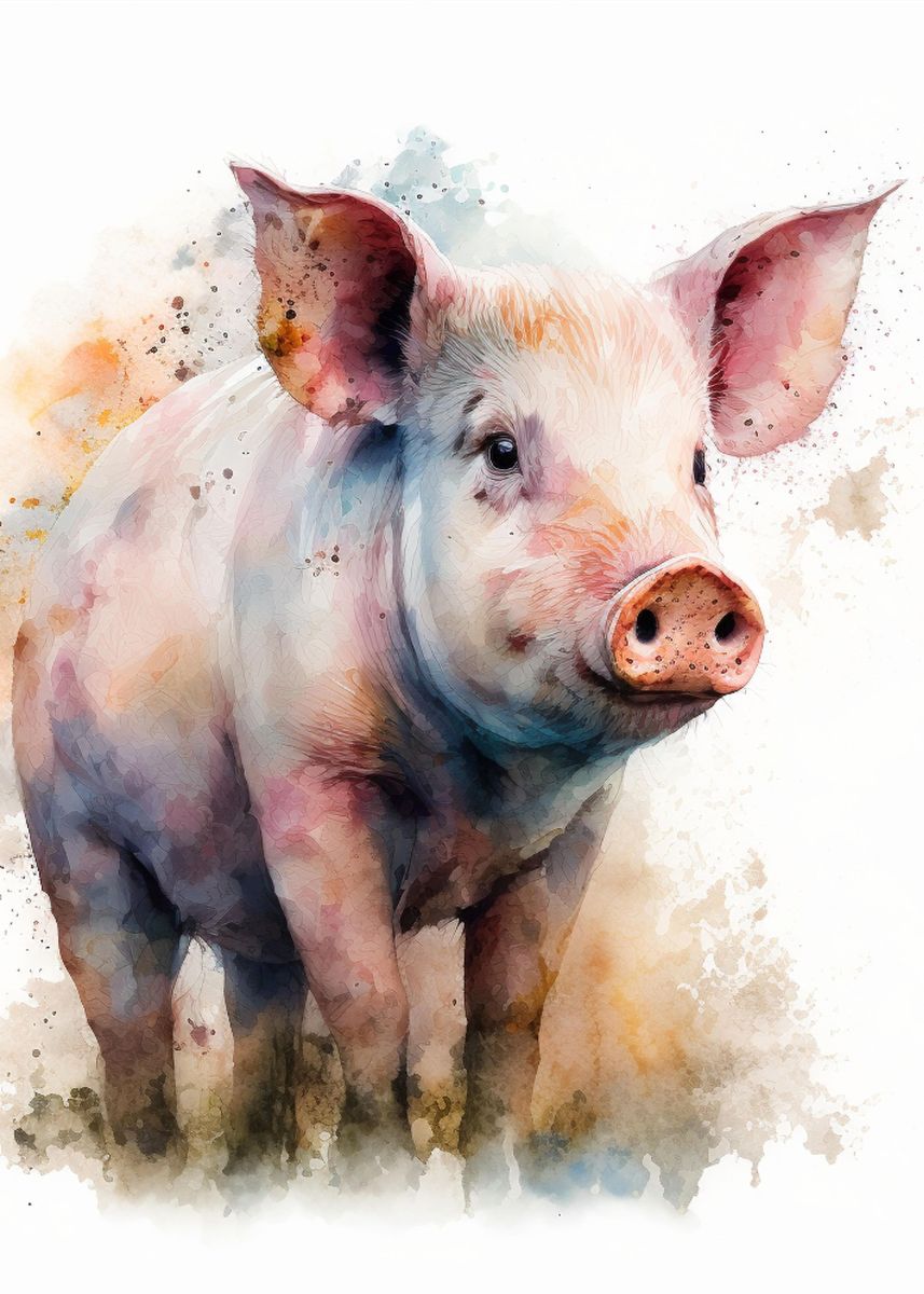 'Animals' Poster, picture, metal print, paint by adamDa adam | Displate