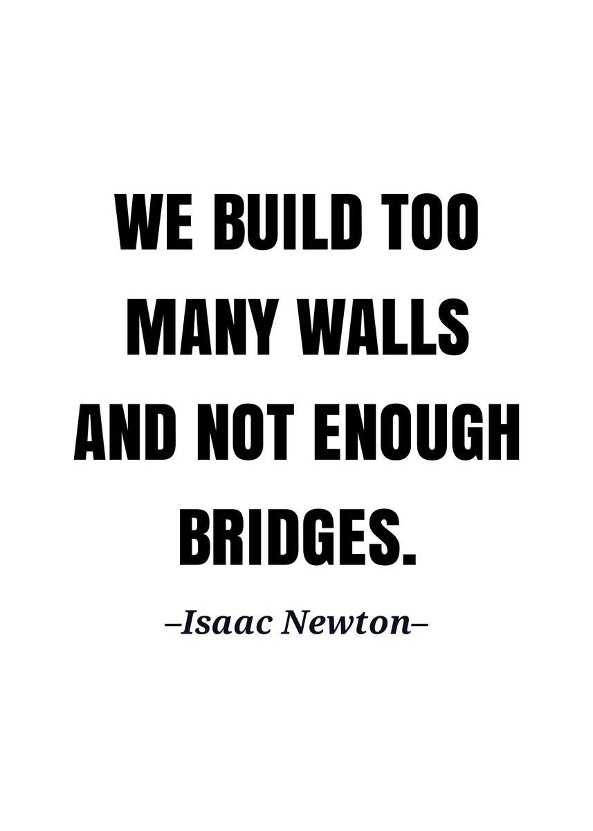 'Isaac Newton quote' Poster by Gembull Art | Displate