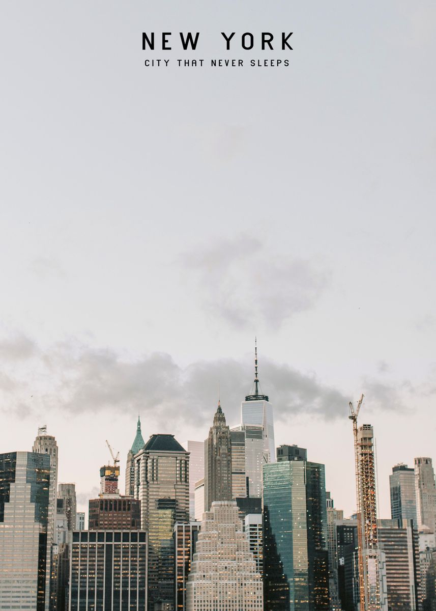 'New York ' Poster, picture, metal print, paint by Big City | Displate