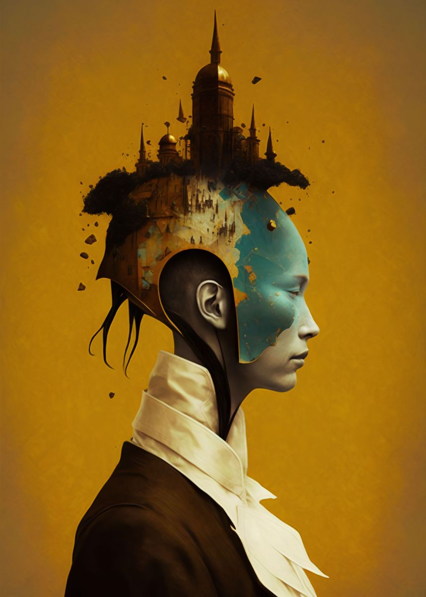 'Burden of Civilization 5' Poster, picture, metal print, paint by ...