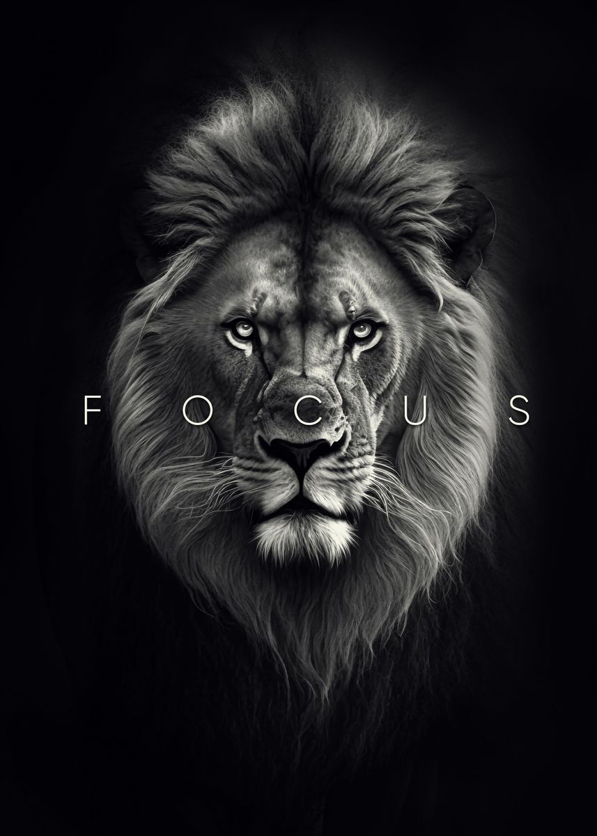 'Lion Motivational' Poster, picture, metal print, paint by nogar007 ...