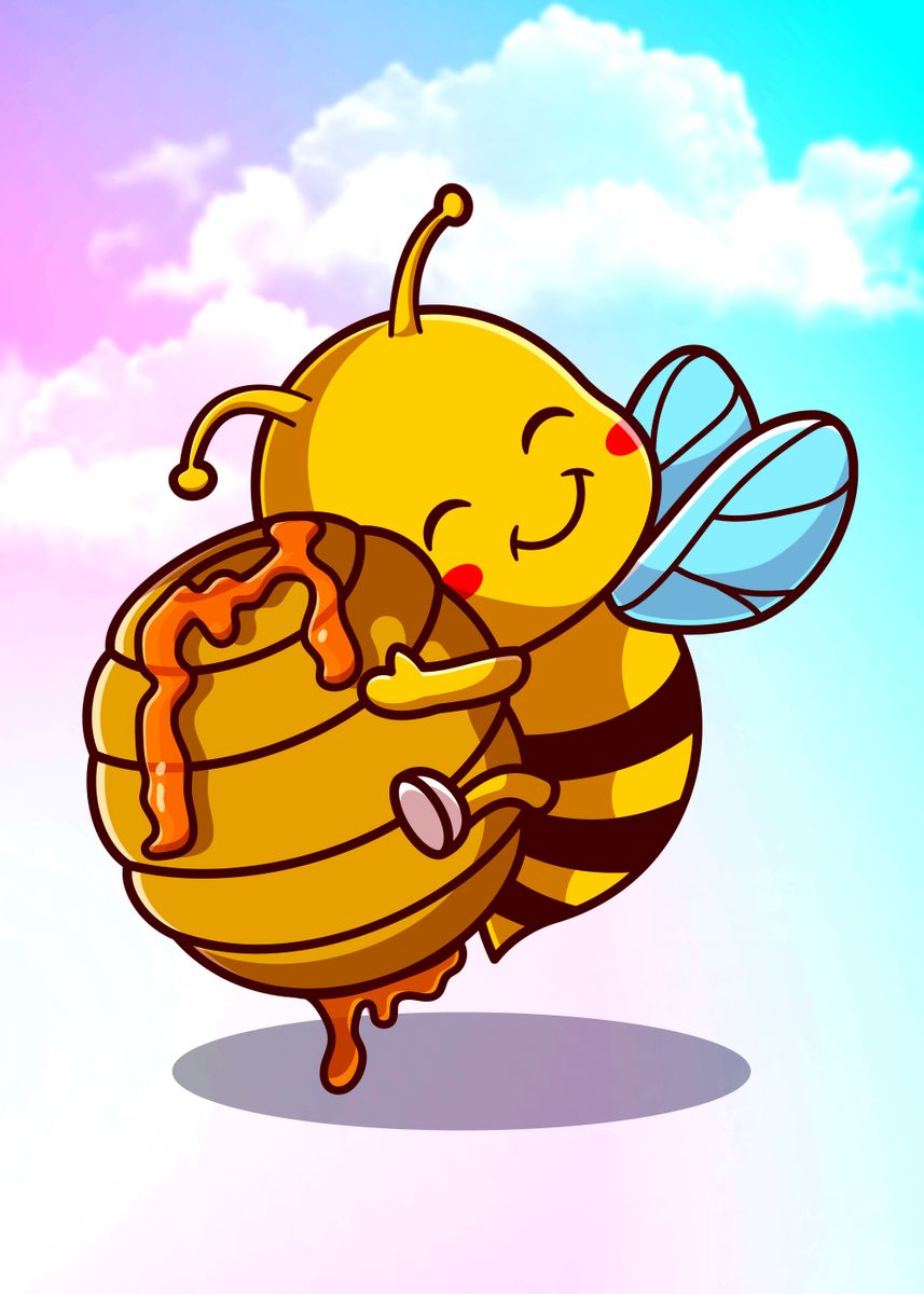 'Bee' Poster, picture, metal print, paint by khoa doan | Displate