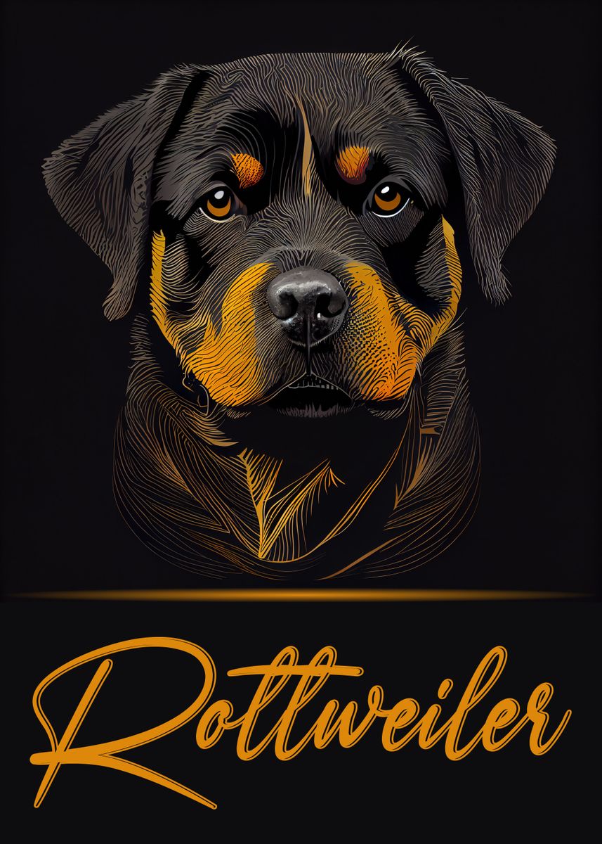 Mean Rottweiler Logo