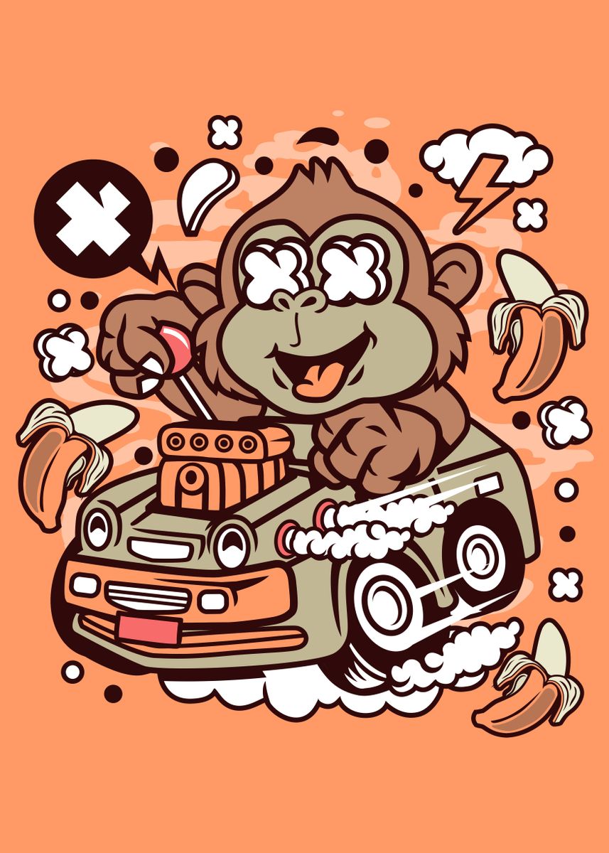 'Cartoon Illustration 312' Poster, picture, metal print, paint by Aloke ...