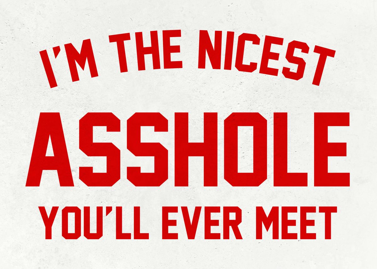 'Nicest Person' Poster by Ba Ab | Displate