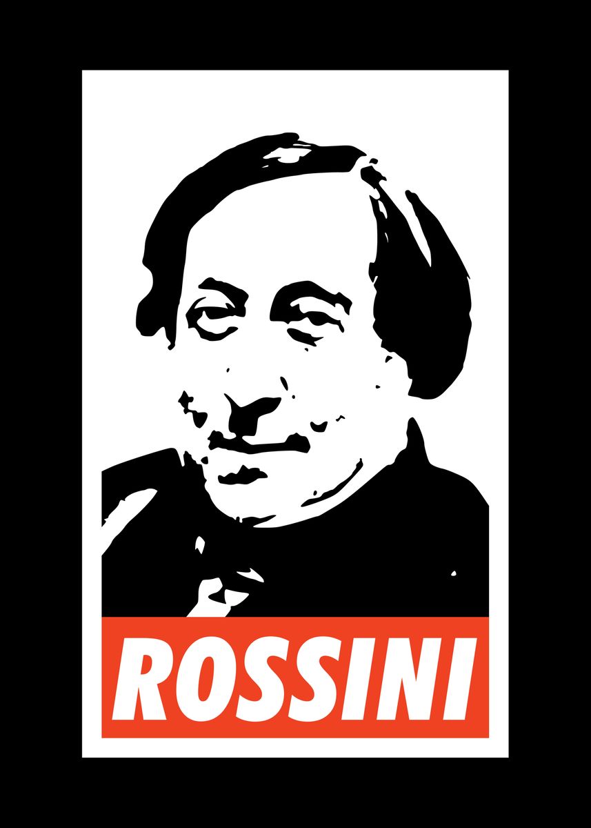 'Gioachino Rossini' Poster, picture, metal print, paint by Filip ...